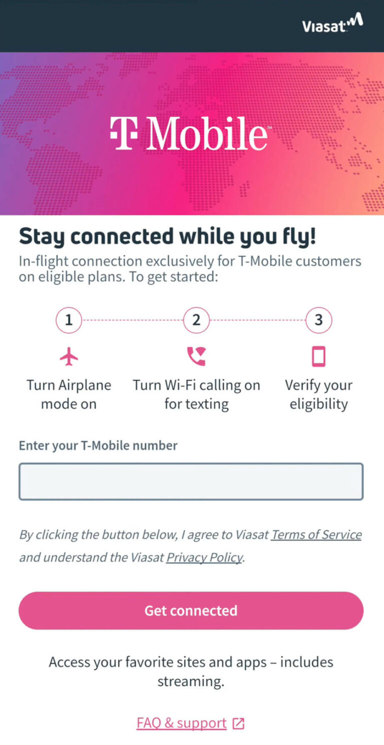 How to use T-Mobile In-Flight Wi-Fi? - Speed.is